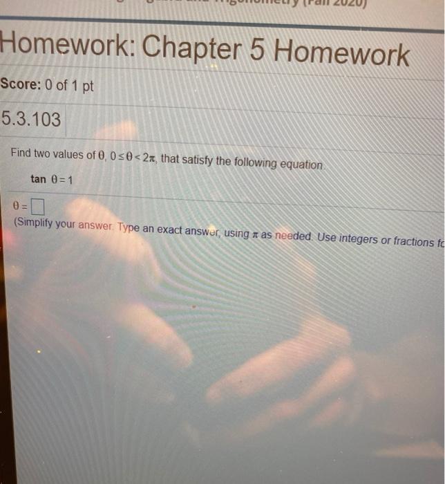 Solved Homework Chapter 5 Homework Score 0 Of 1 Pt 5 3 103