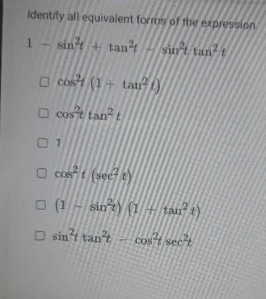 Solved Identify all equivalent forms of the | Chegg.com