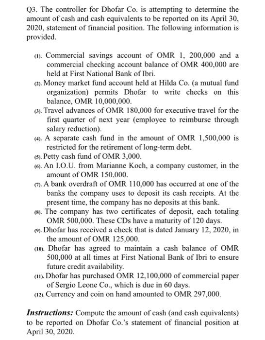 Solved = Open with Google Docs Q1. Al-Duqum Construction | Chegg.com