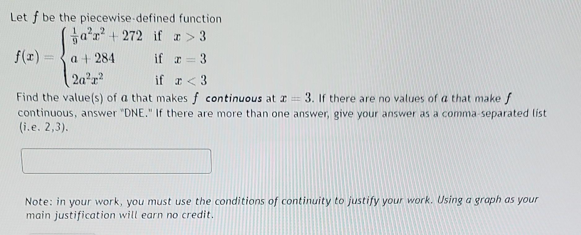 Solved Let f be the piecewise-defined function | Chegg.com