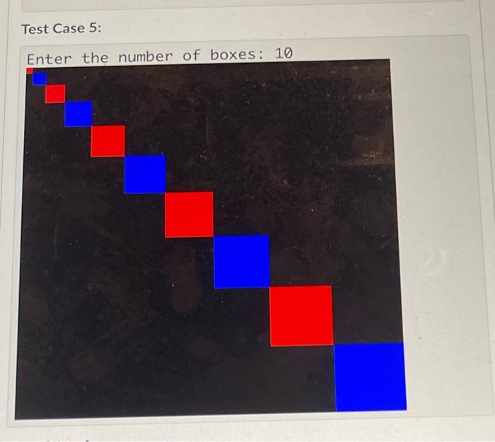 Solved Write a program to create and display a pattern of | Chegg.com