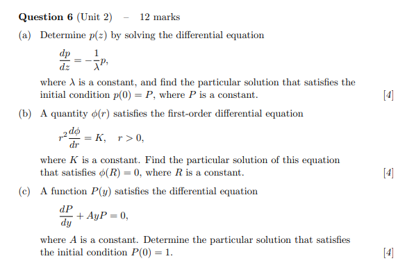 Solved Question 6 (Unit 2) - 12 marks (a) Determine p(z) by | Chegg.com