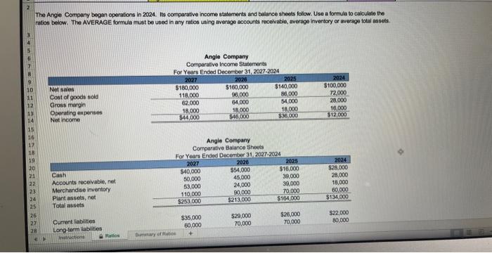 Solved *********Please show excel formula giving me the | Chegg.com
