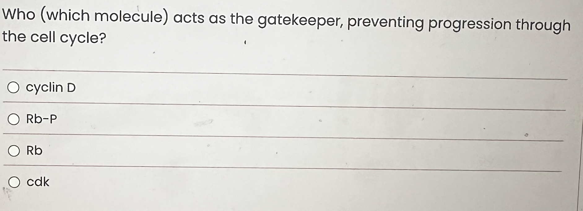 Solved Who (which molecule) ﻿acts as the gatekeeper, | Chegg.com