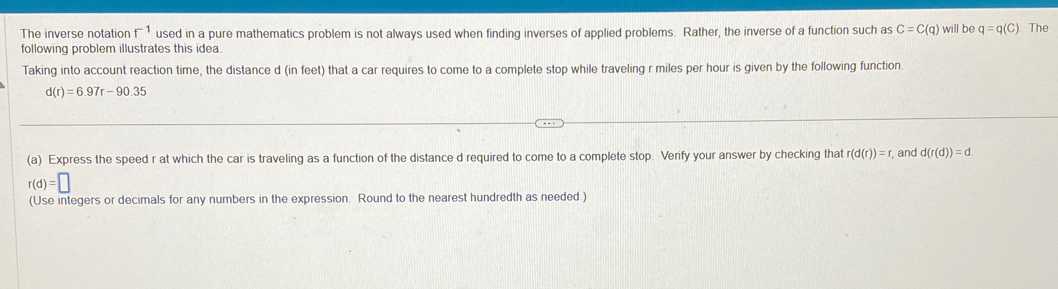 Solved The Inverse Notation F 1 ﻿used In A Pure Mathematics