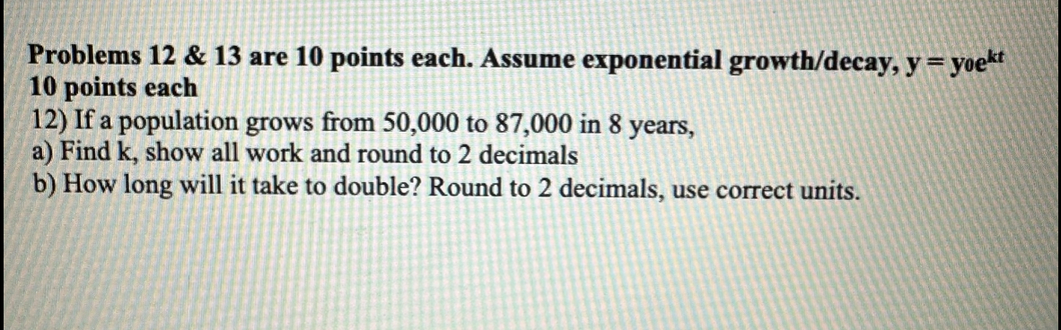 Solved Problems 12 ﻿& 13 ﻿are 10 ﻿points each. Assume | Chegg.com