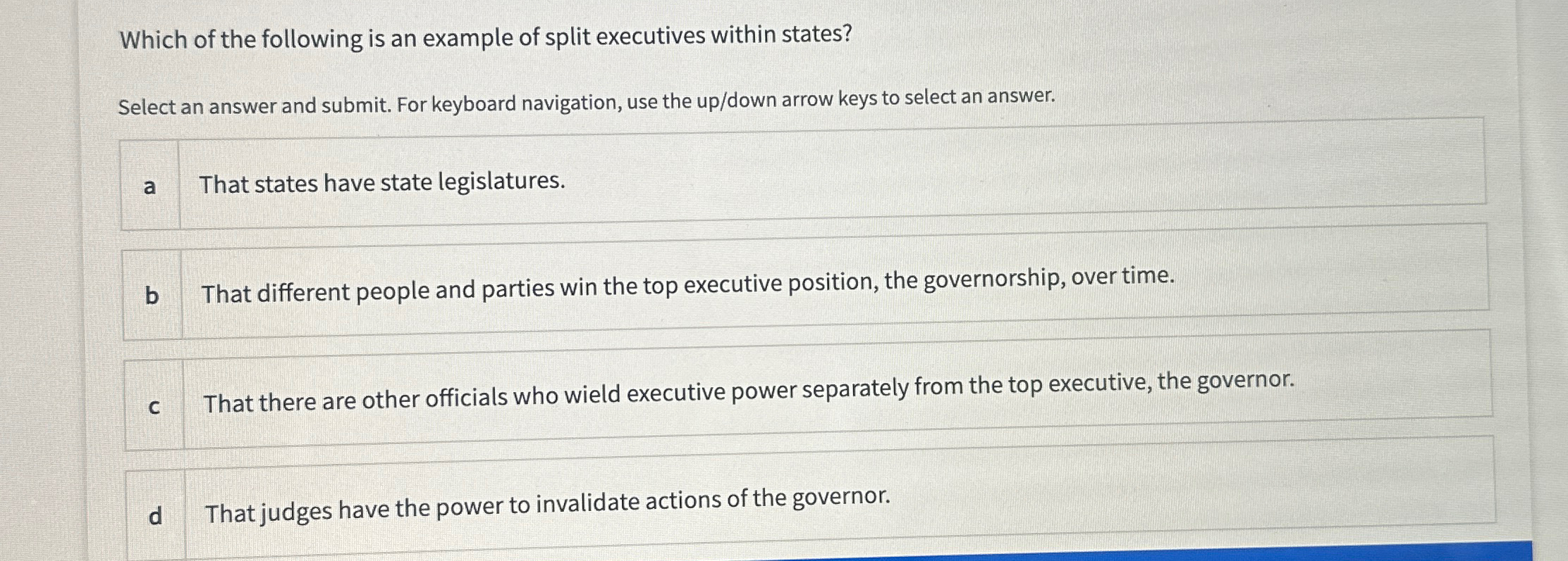 Solved Which of the following is an example of split | Chegg.com
