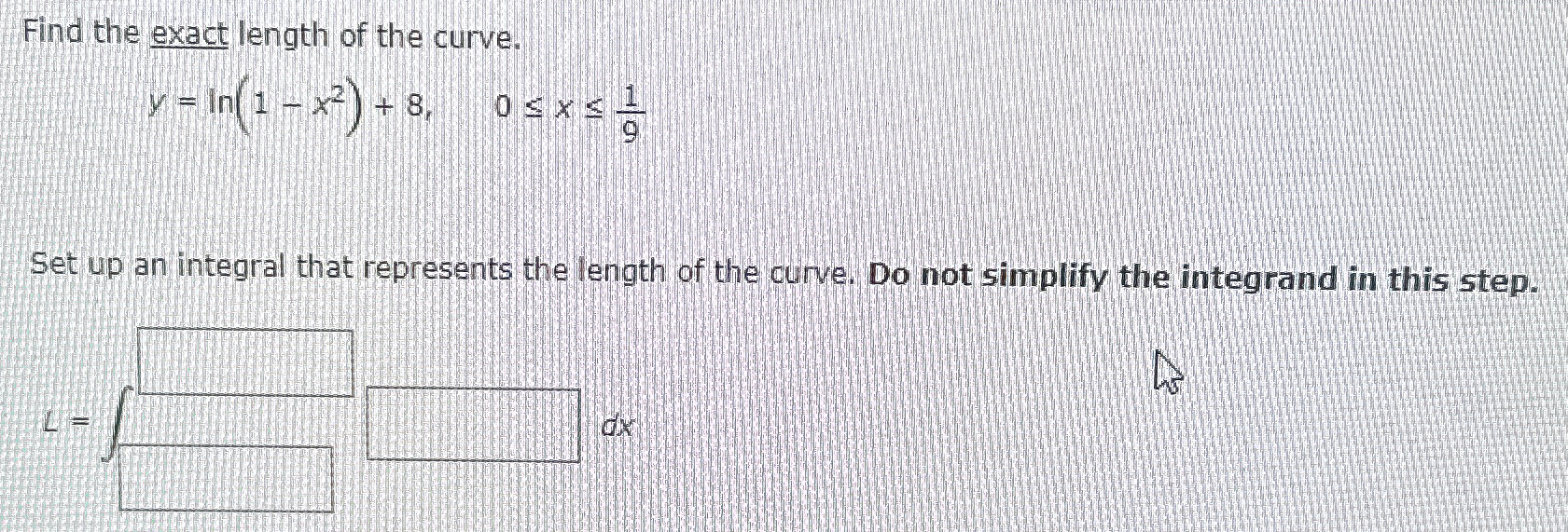 Solved Find the exact length of the | Chegg.com