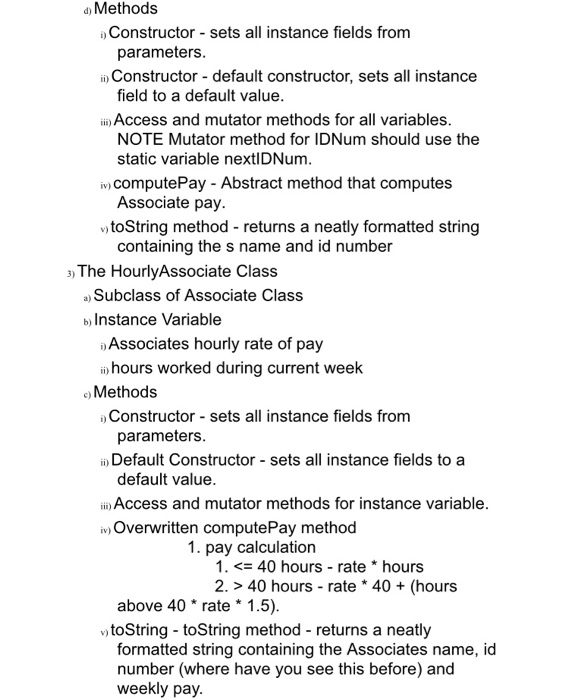 Solved Develop a Java program that uses: 1) Inheritance | Chegg.com