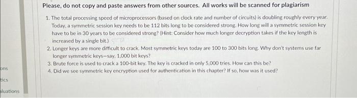 Solved ons tics aluations Please, do not copy and paste | Chegg.com