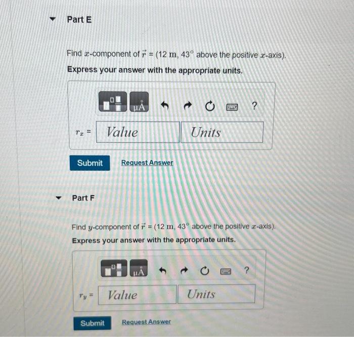 Solved Find x-component of v=(290 m/s,30∘ below the positive | Chegg.com