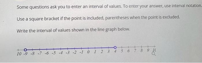 Solved Some questions ask you to enter an interval of | Chegg.com