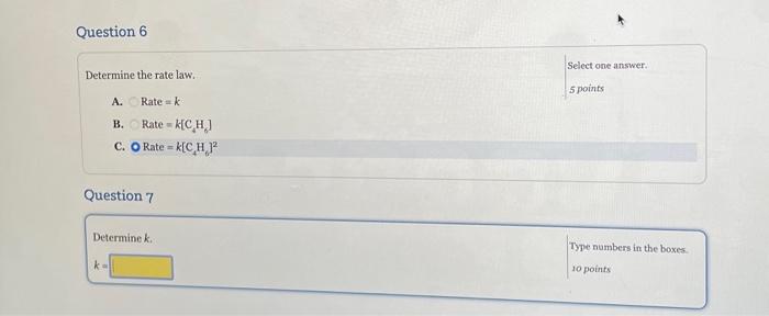 Solved Use the following information to answer questions 6 | Chegg.com