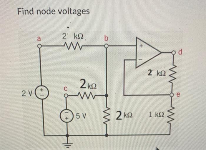 Solved Find node voltages | Chegg.com