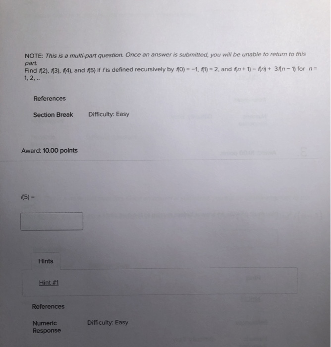 Solved NOTE: This is a multi-part question. Once an answer | Chegg.com