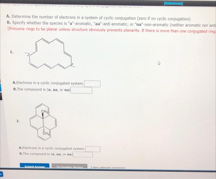 Solved [References) A. Determine the number of electrons in | Chegg.com