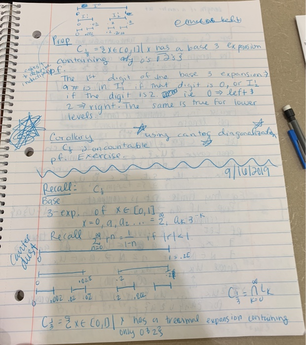 Solved Problem 3. (a) Prove that any Cantor set (not just | Chegg.com