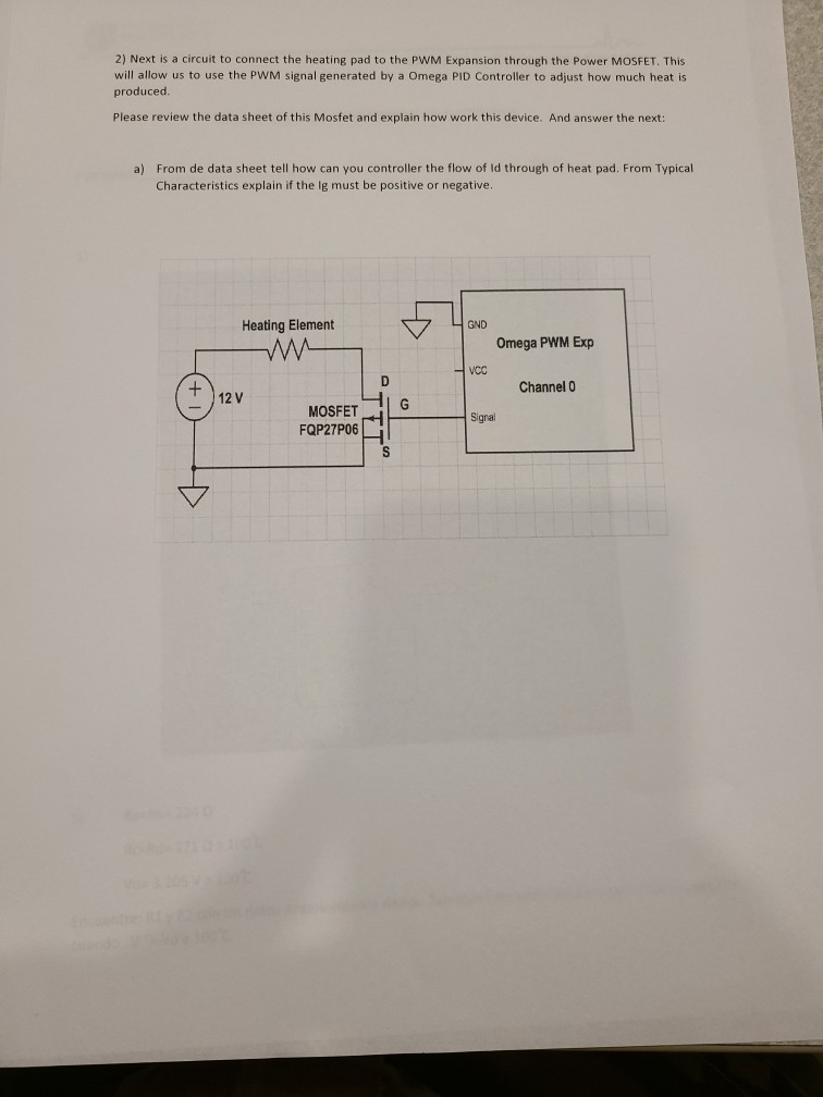 Solved 2) Next is a circuit to connect the heating pad to | Chegg.com