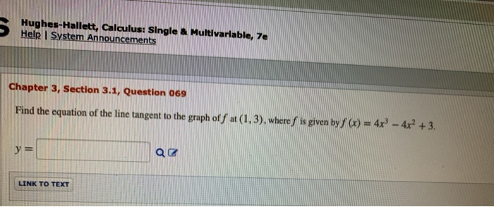 Solved Hughes-Hallett, Calculus: Single & Multivariable, 7e | Chegg.com
