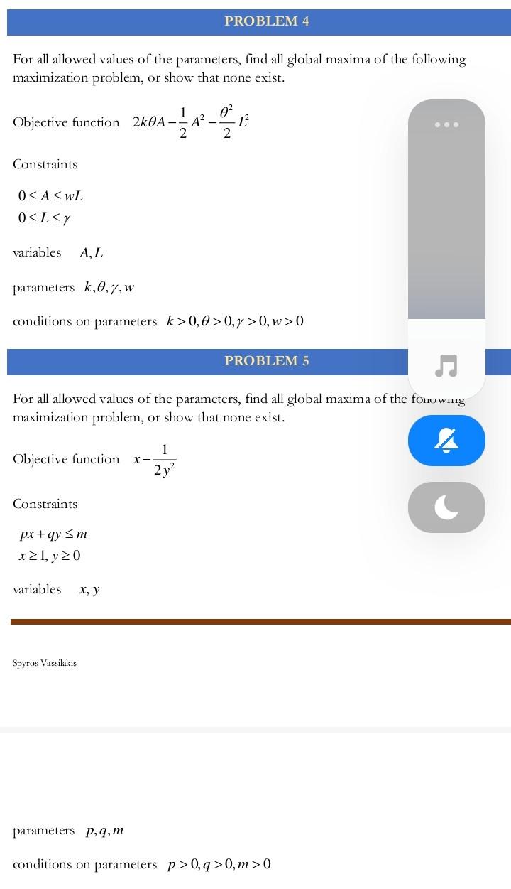 Solved both of these two problems lagrangian function with | Chegg.com