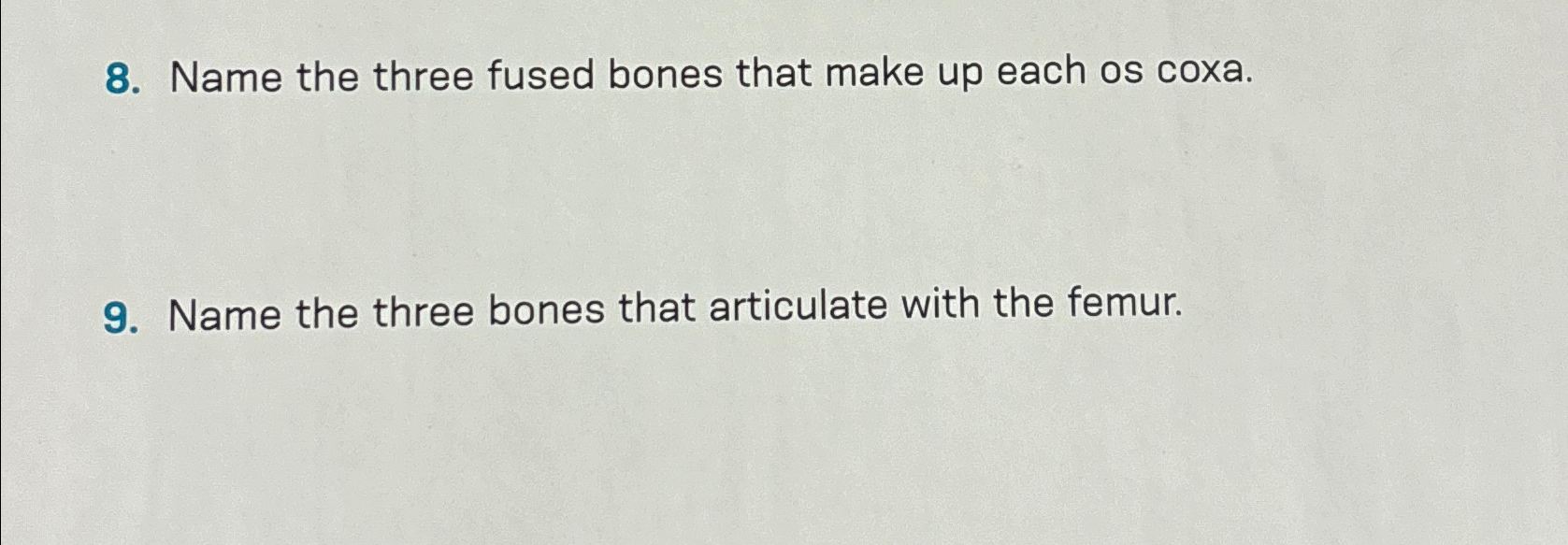 Solved Name the three fused bones that make up each os | Chegg.com