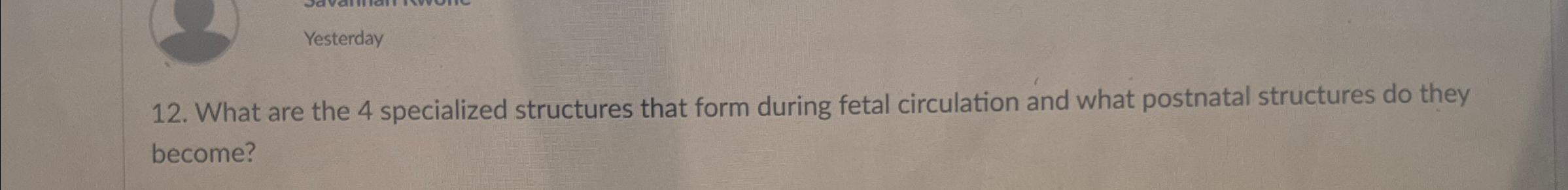Solved Yesterday12. ﻿What are the 4 ﻿specialized structures | Chegg.com