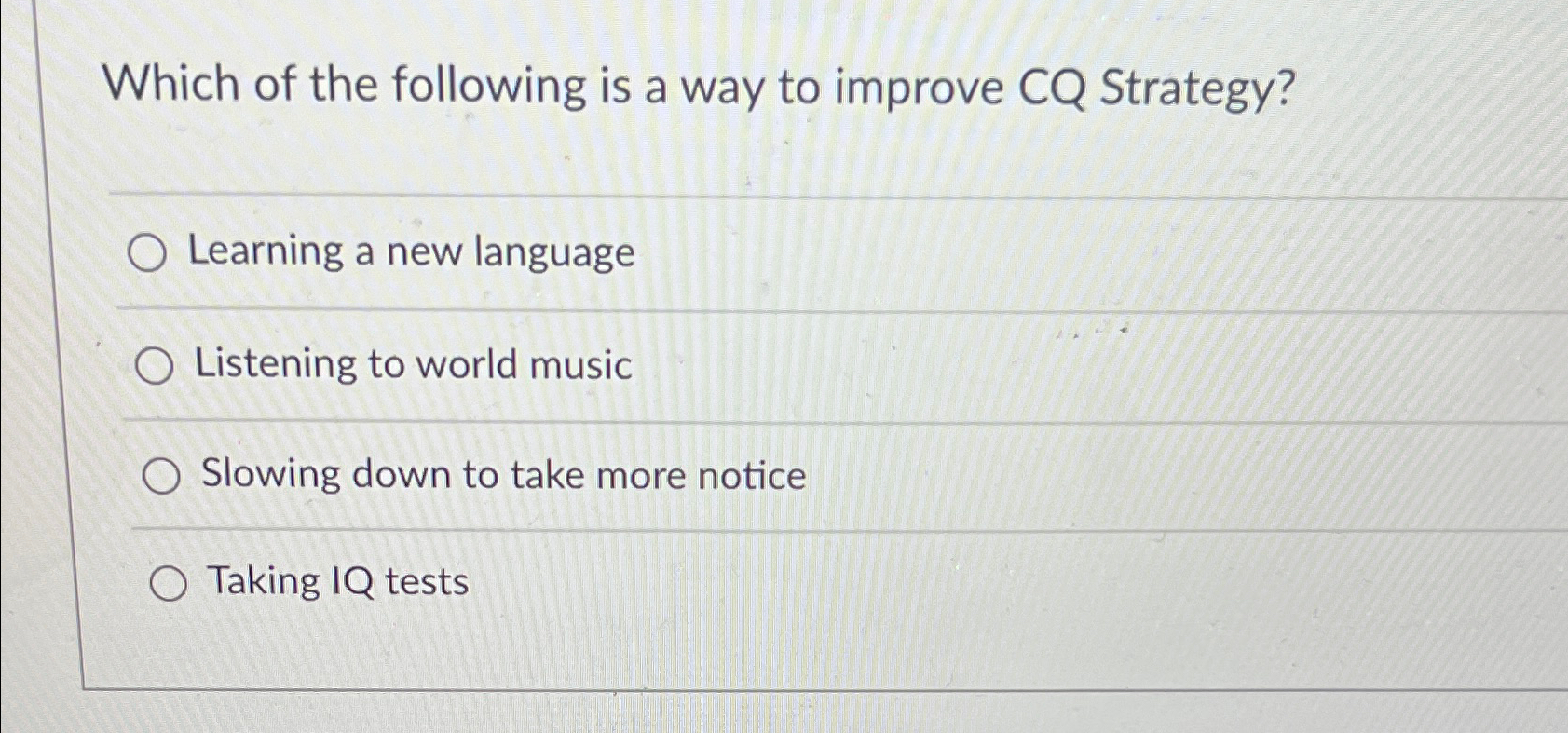 Solved Which of the following is a way to improve CQ | Chegg.com