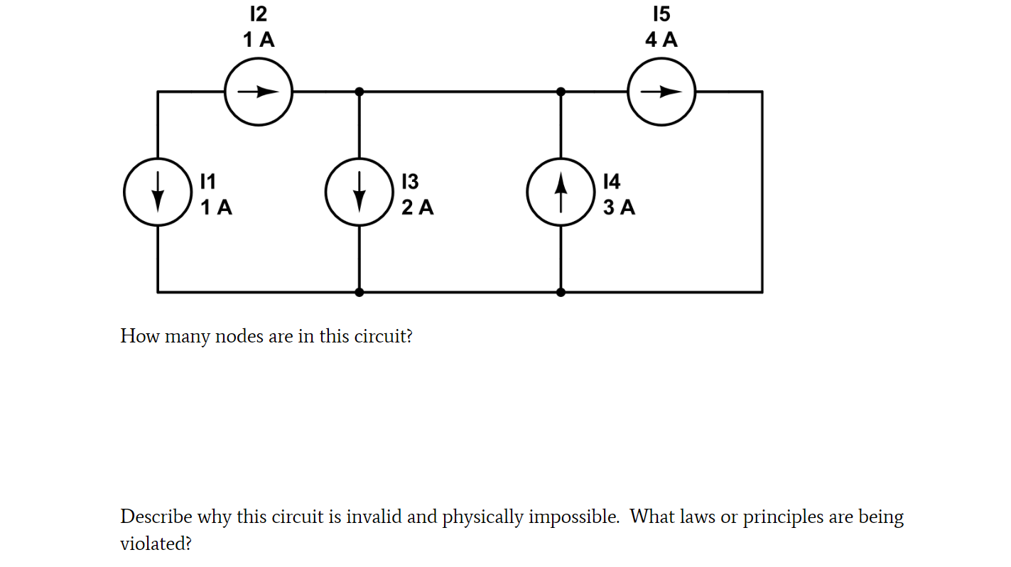 Solved How many nodes are in this circuit?Describe why this | Chegg.com