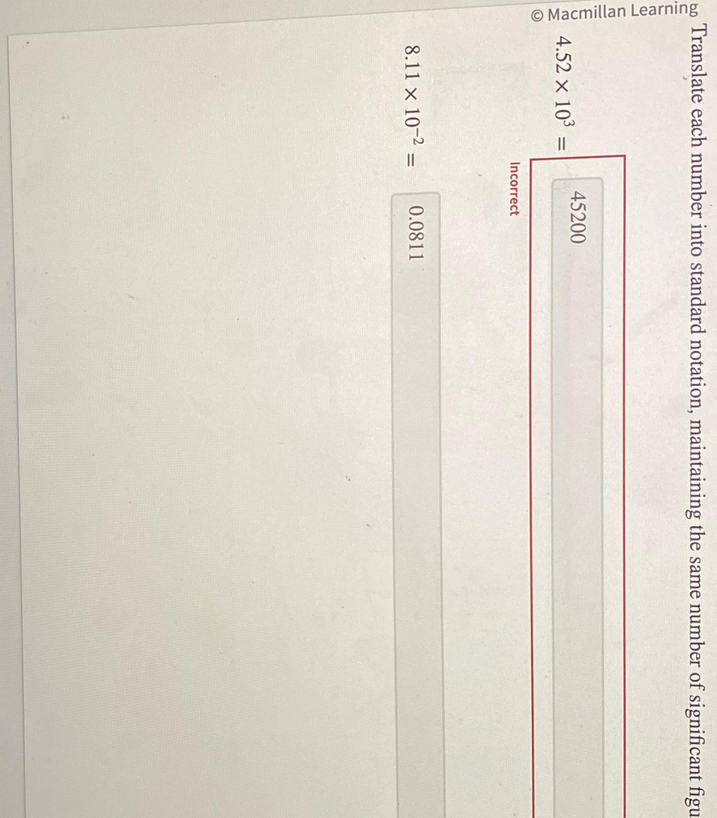 Solved Translate each number into standard notation, | Chegg.com