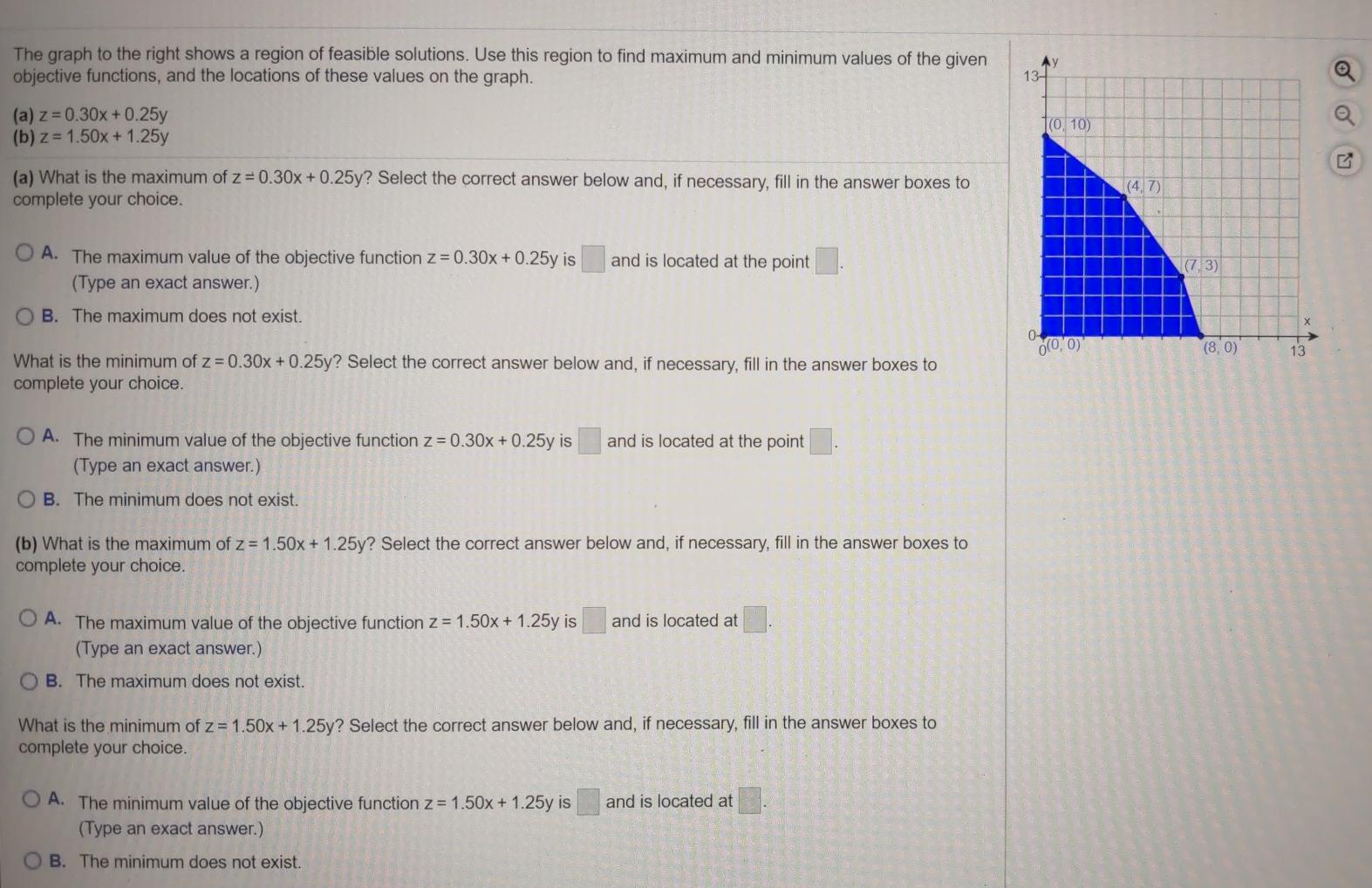 Solved Ау 134 The graph to the right shows a region of | Chegg.com