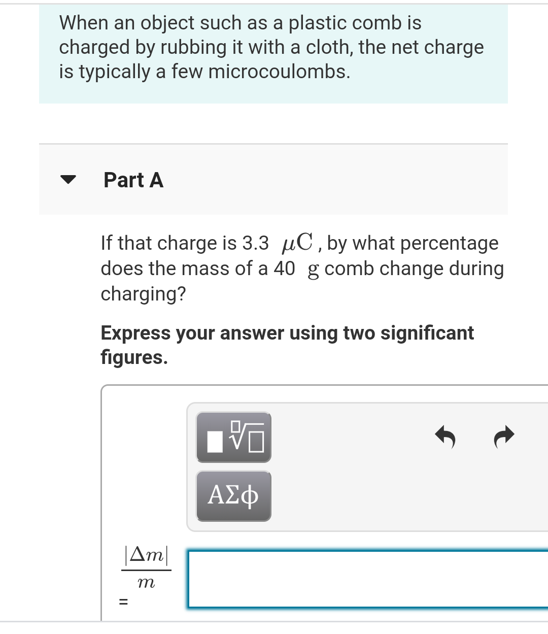 Solved When an object such as a plastic comb is charged by | Chegg.com