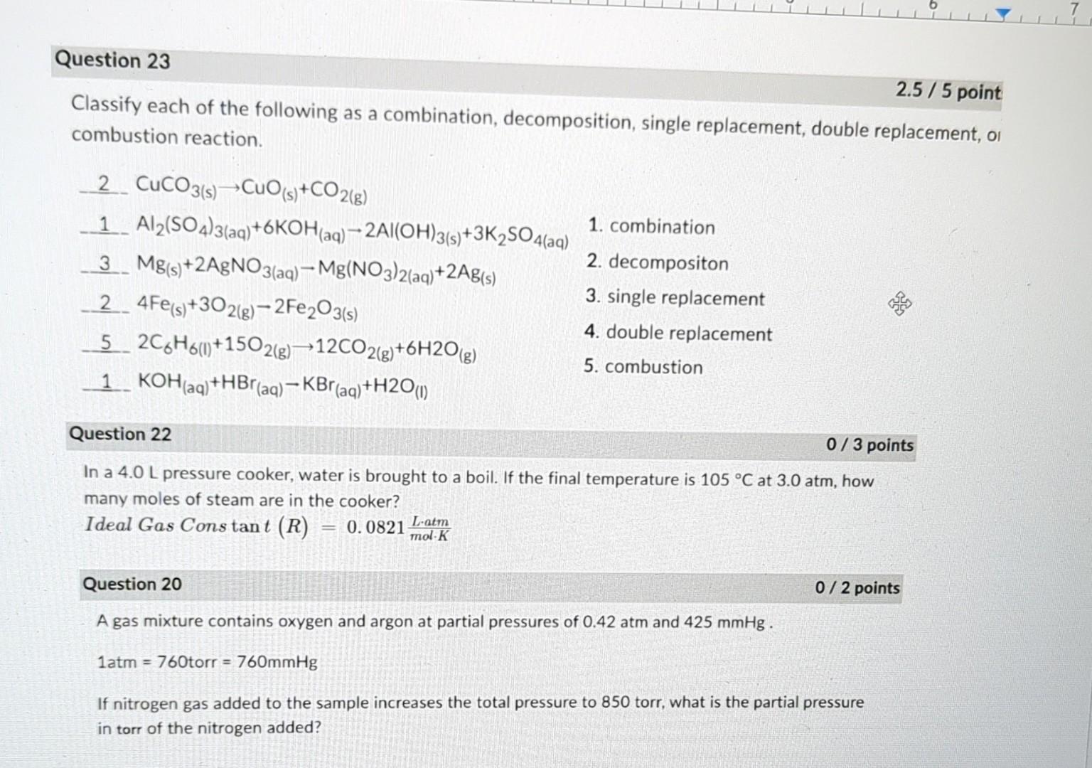 Solved Classify each of the following as a combination, | Chegg.com