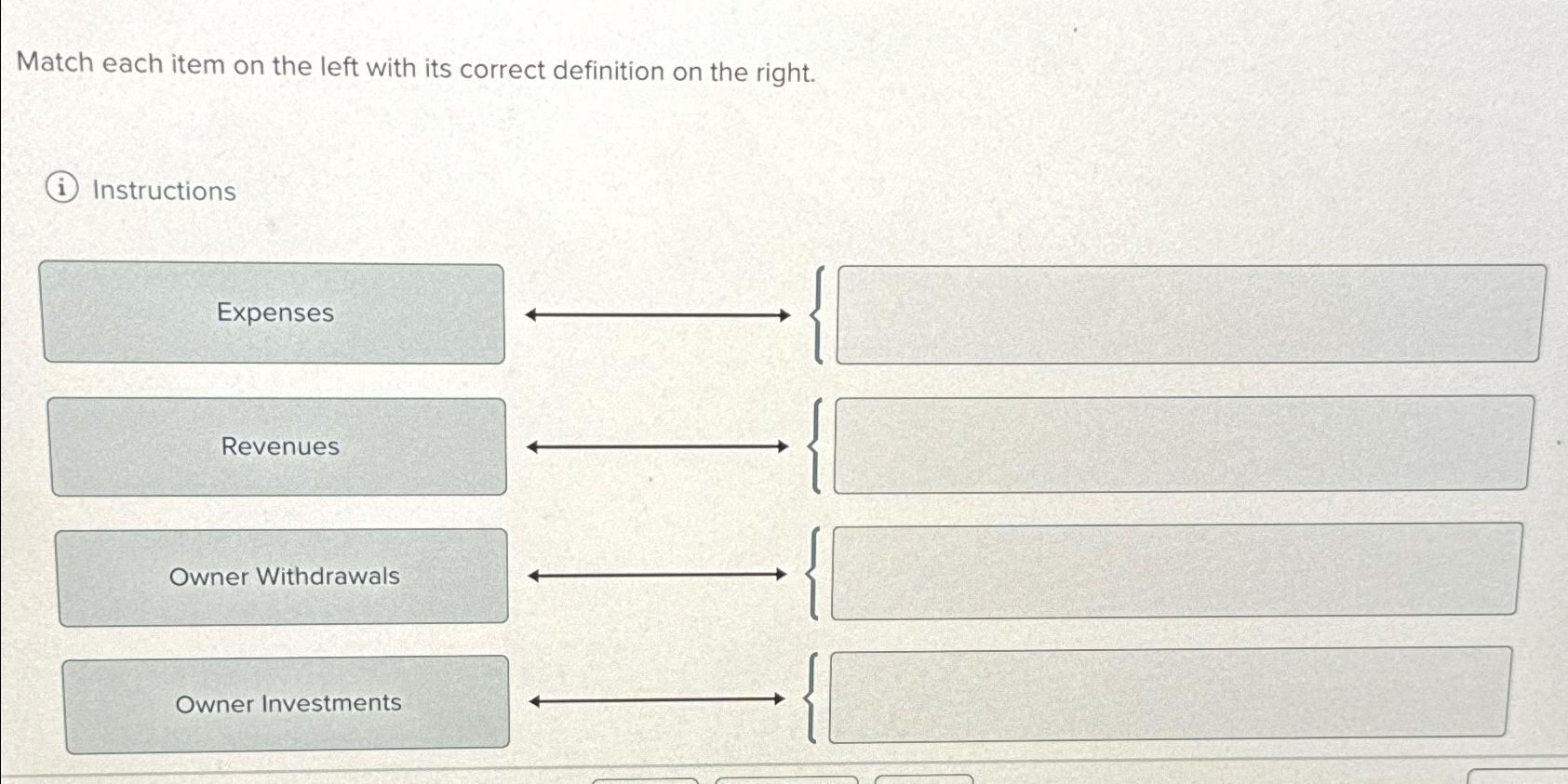 Solved Match each item on the left with its correct | Chegg.com