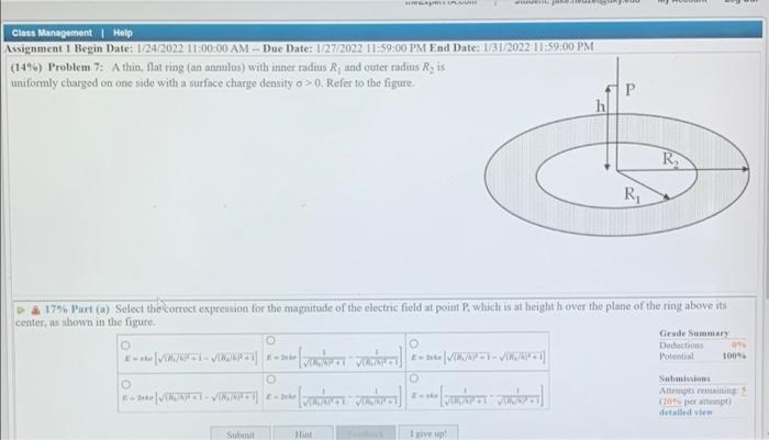 Solved R. Class Management | Help Assignment 1 Begin Date: | Chegg.com