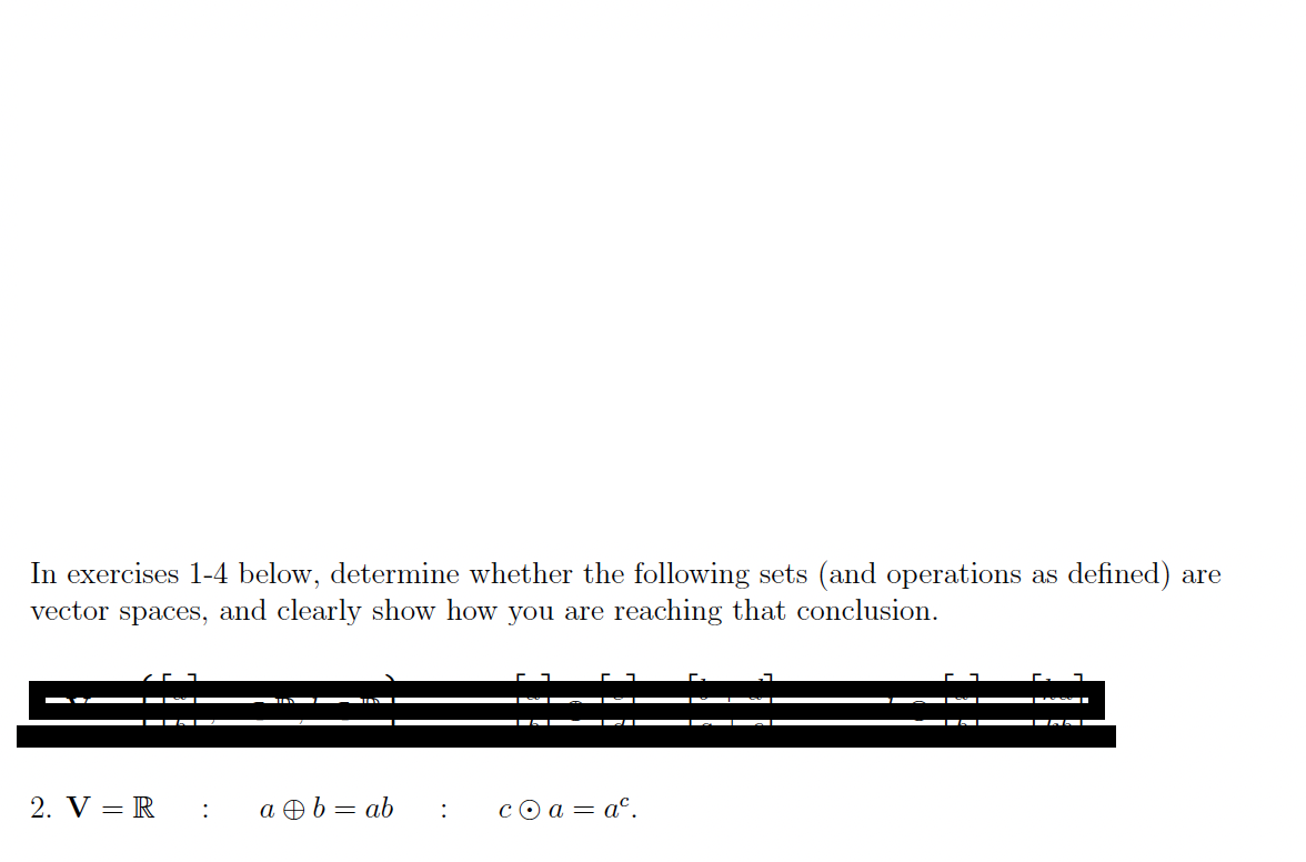 In exercises 1-4 ﻿below, determine whether the | Chegg.com