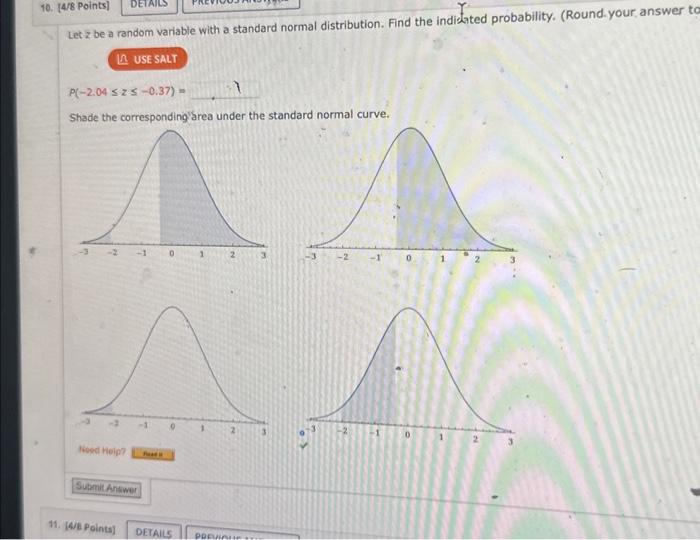Solved Let z be a random variable with a standard normal | Chegg.com