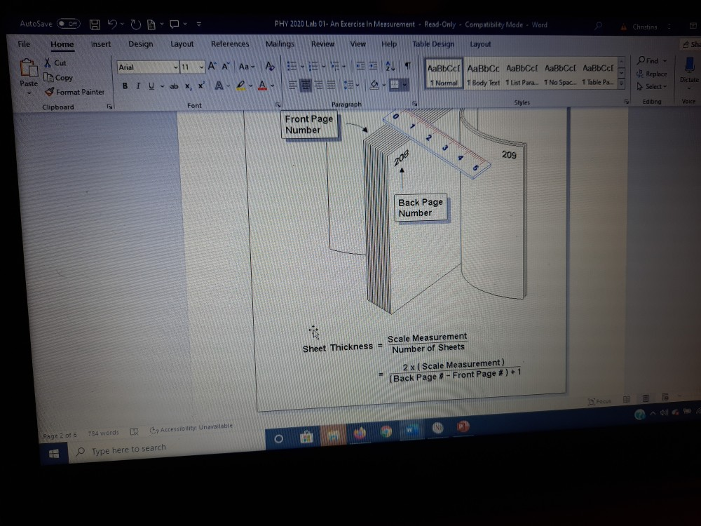 Solved AutoSave PHY 2020 Lab 01- An Exercise In Messurement. | Chegg.com