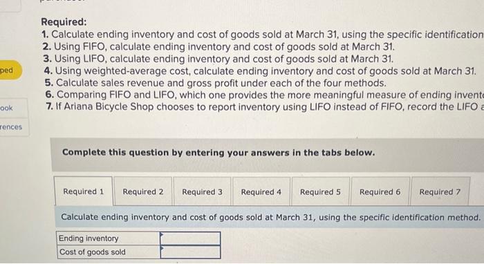 Solved s Problem 6-2A (Algo) Calculate ending inventory, | Chegg.com