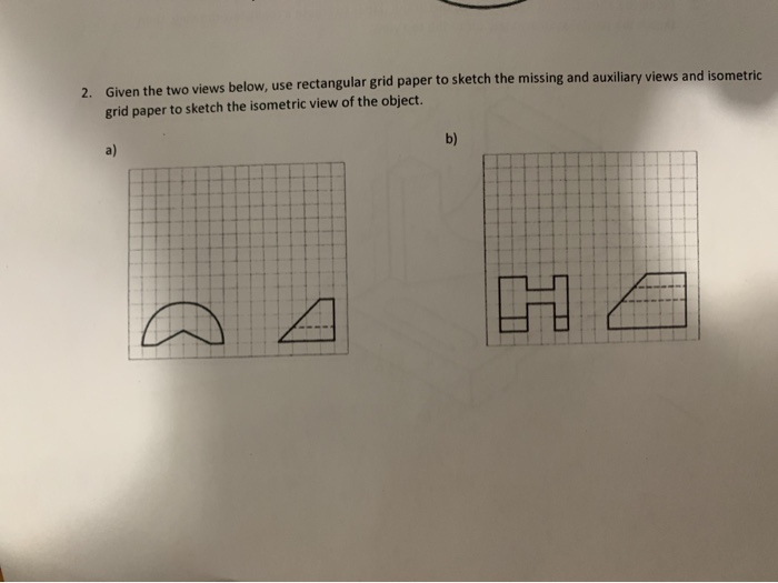 ENG|1165 Assignment 3 Auxiliary and Section Views 1. | Chegg.com
