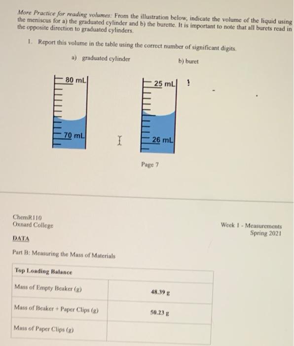 Solved More Practice for reading volumes: From the | Chegg.com