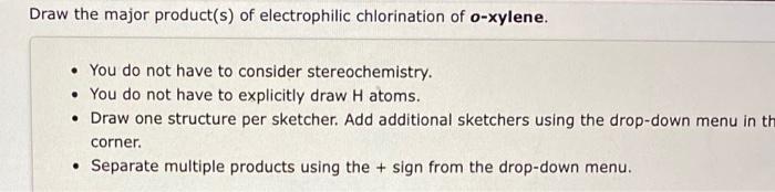 Solved Draw the major product(s) of nitration of | Chegg.com