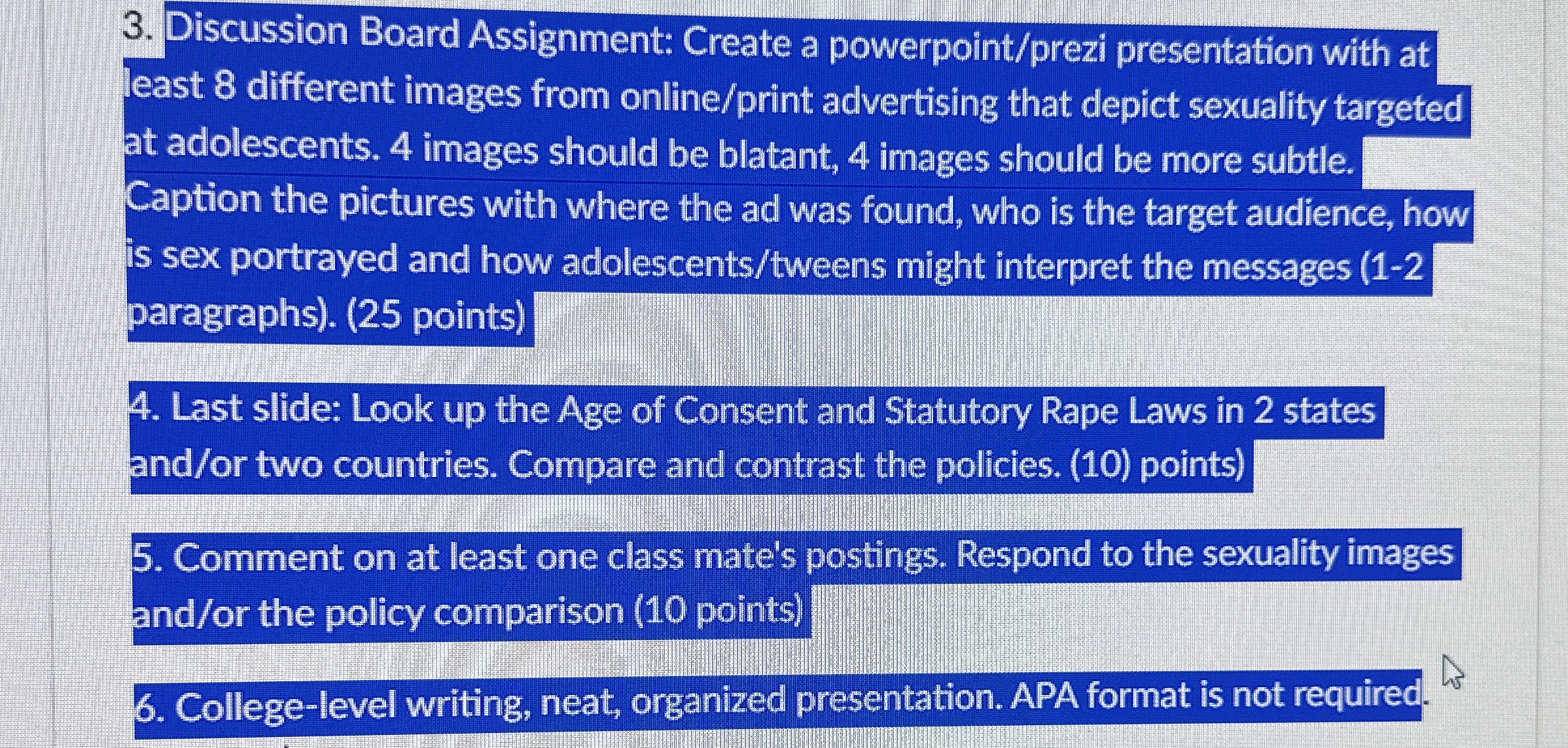 Solved Please help me create a power point presentation. Ill | Chegg.com