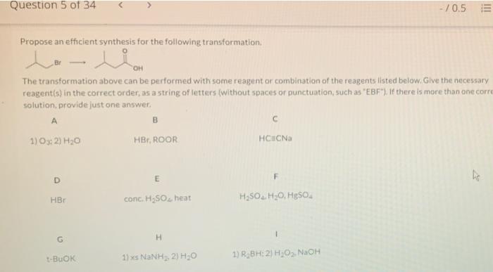 Solved Propose an efficient synthesis for the following | Chegg.com