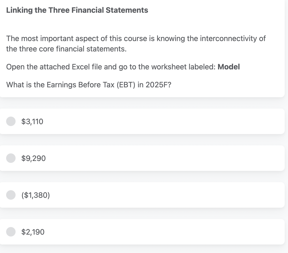 Solved Linking the Three Financial StatementsThe most | Chegg.com