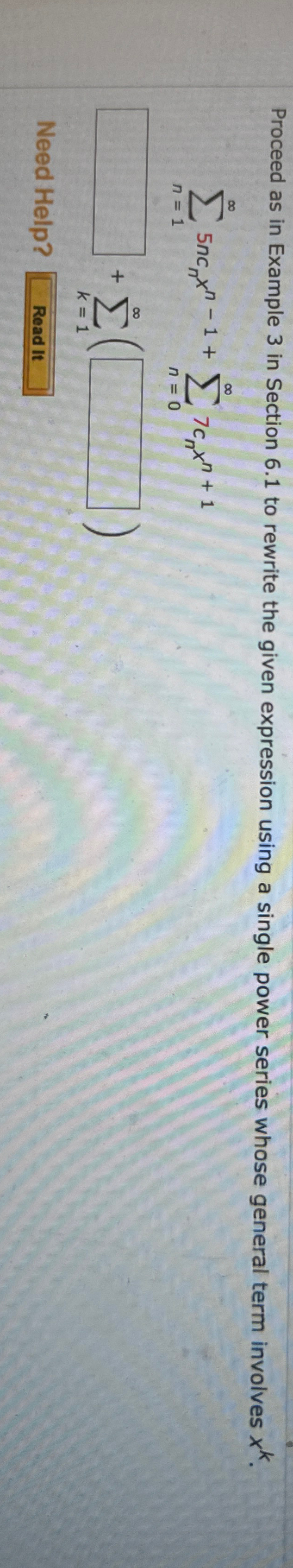 Solved Proceed as in Example 3 ﻿in Section 6.1 ﻿to rewrite | Chegg.com