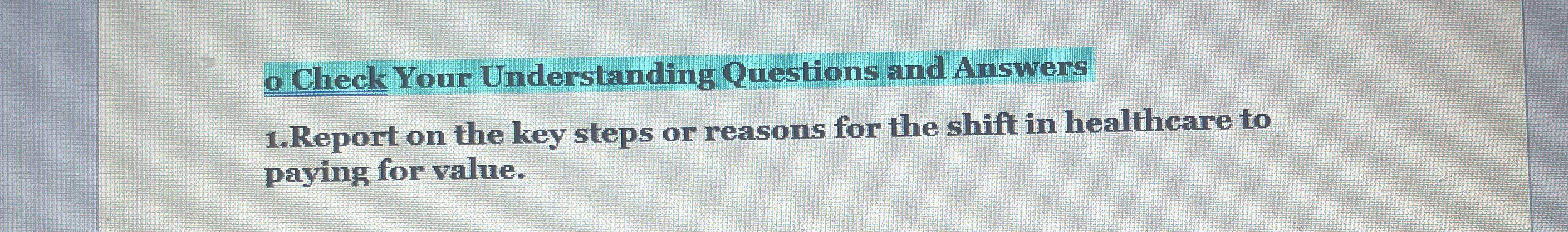 Solved o Check Your Understanding Questions and | Chegg.com