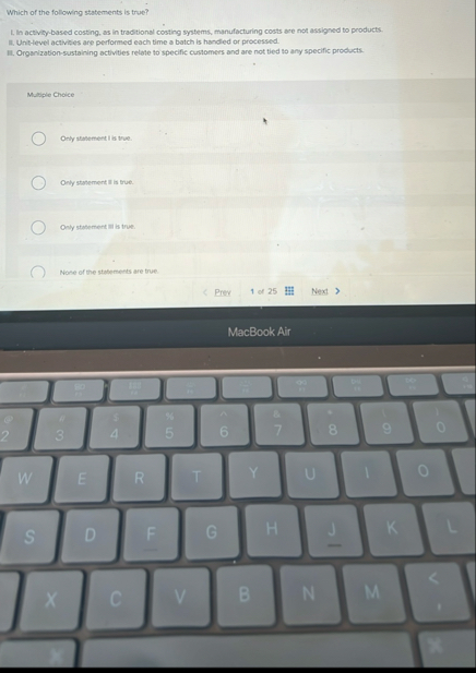 Solved Which of the following stabements is true?L. ﻿In | Chegg.com