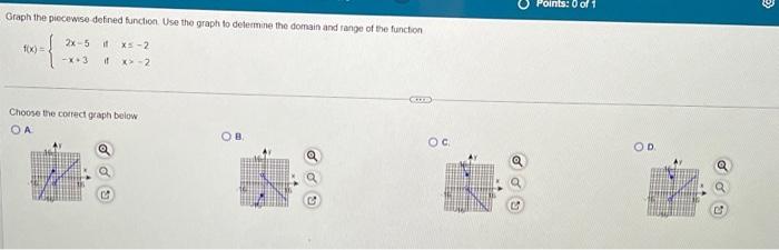 Graph the piecewise-defined function. Use the graph | Chegg.com