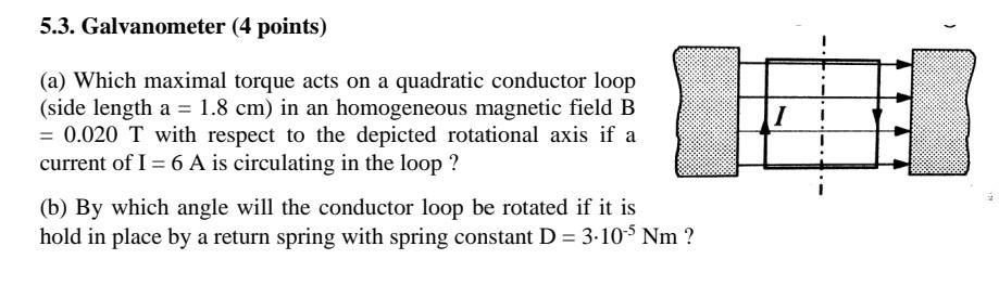 Solved (a) Which maximal torque acts on a quadratic | Chegg.com