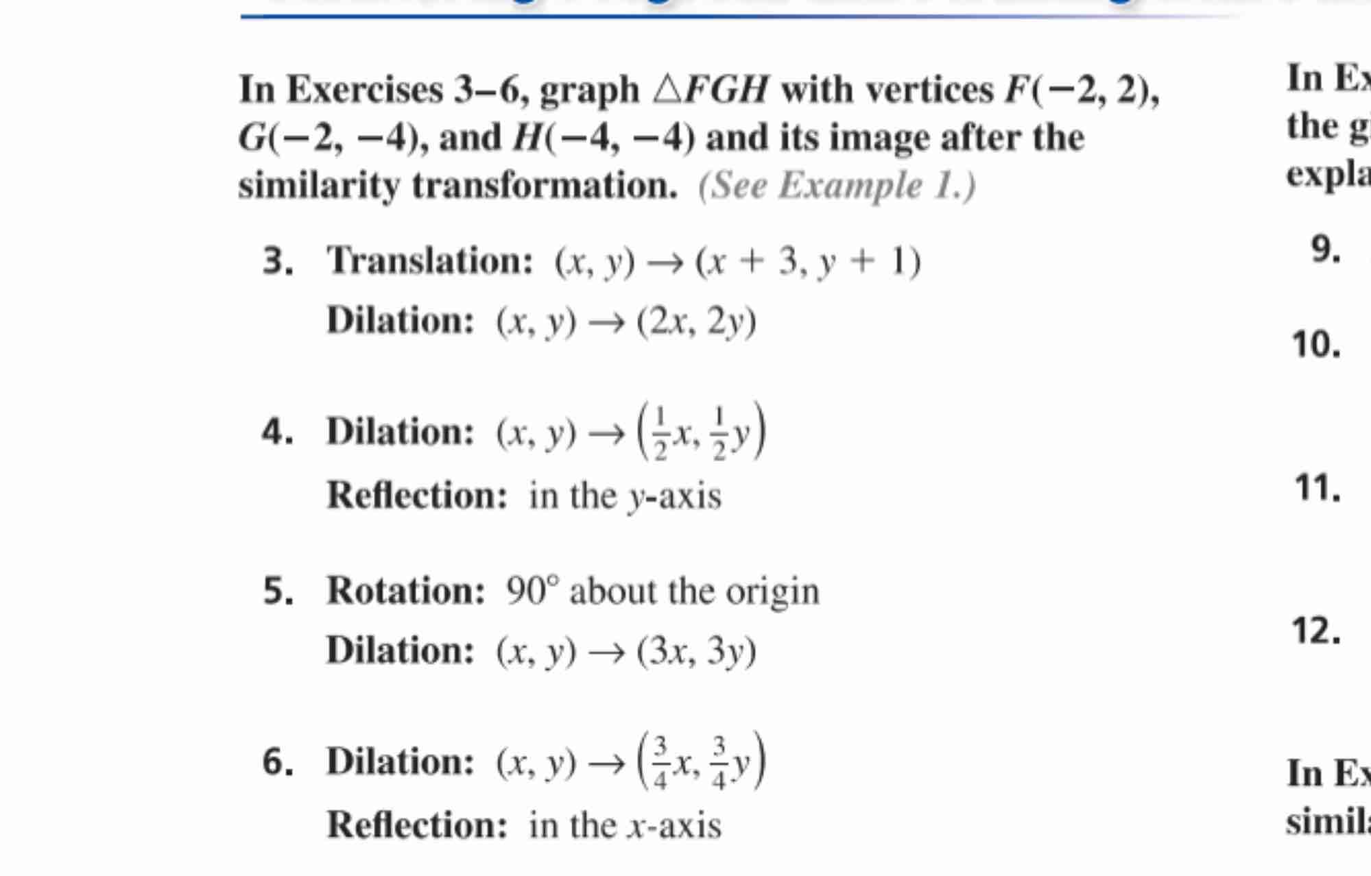 In ﻿Exercises 3-6, ﻿graph ????FGH ﻿with vertices | Chegg.com
